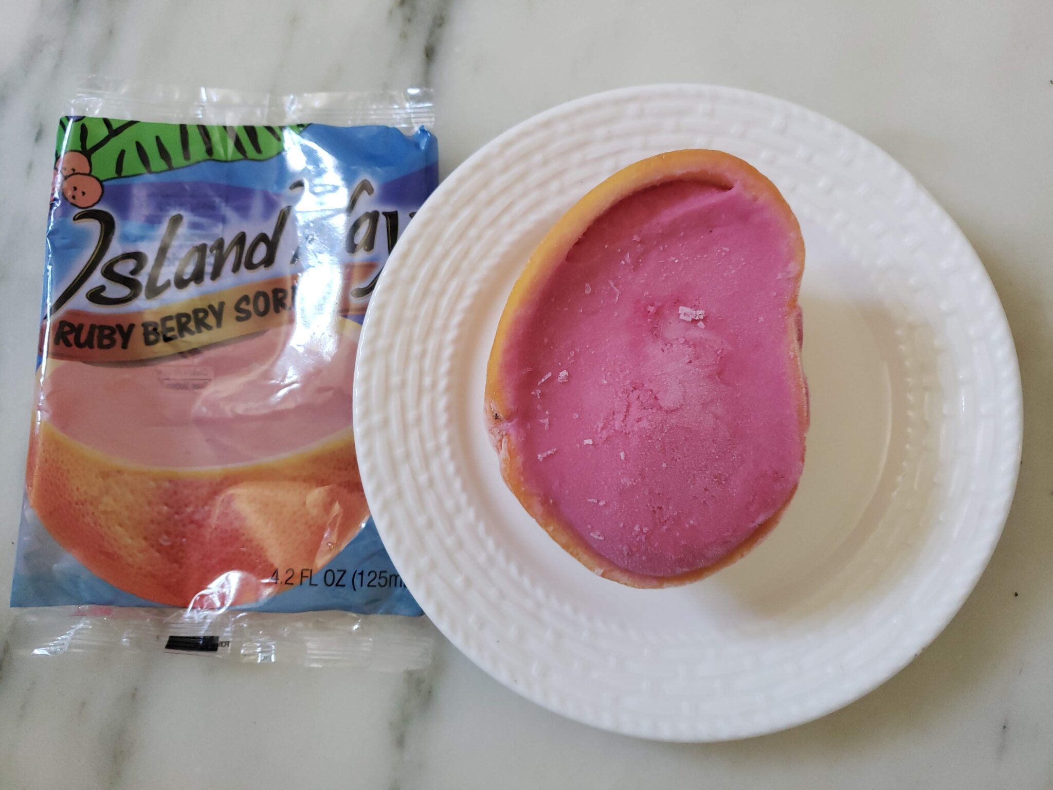 Island Way Sorbet In Fruit Shells - Costco + Flavor Ranking