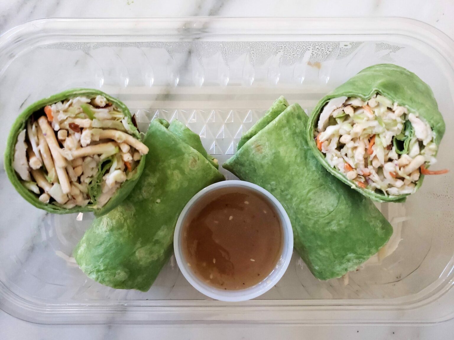 Costco Asian Chicken Wraps - Calories + Great Dressing!