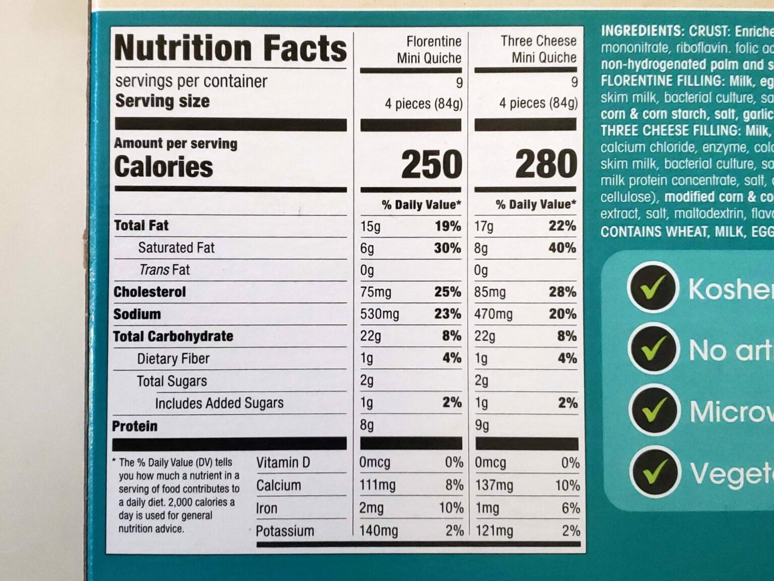 Costco Frozen Mini Quiche - Costco Breakfast Comparison